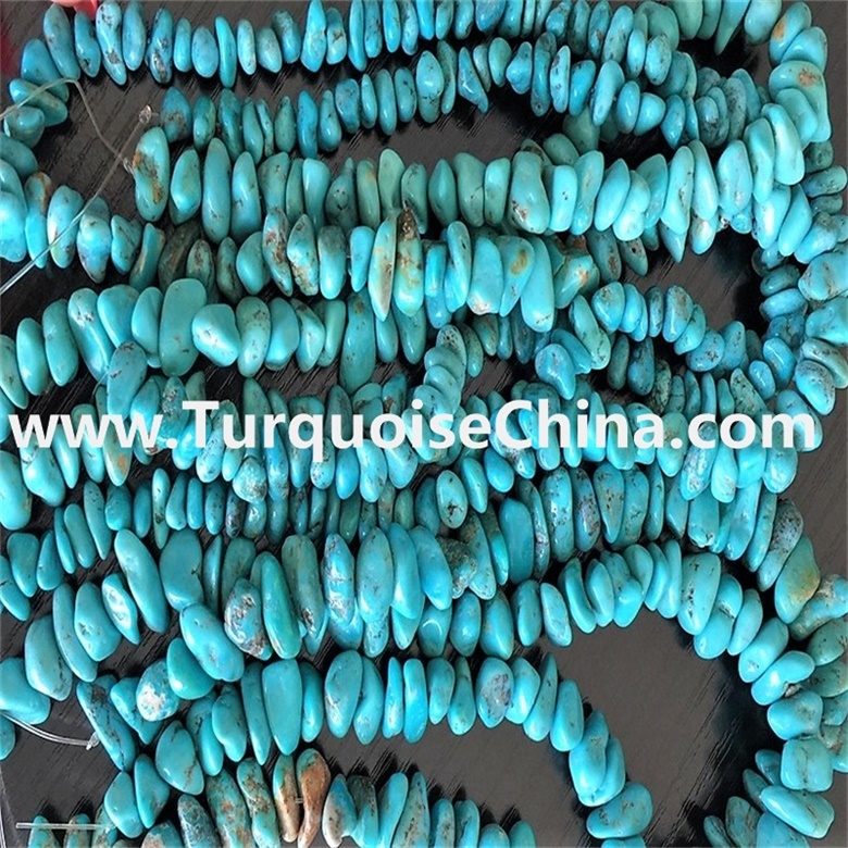 Natural Small Turquoise Chips Beads