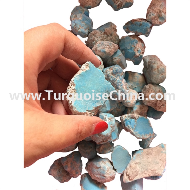 Natural Blue Stone Turquoise Rough Stone Wholesale