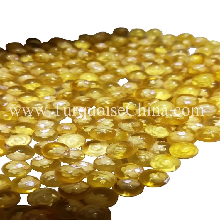 Beautiful Crystal Perfectly Amber Round Pearls | Zh Gems